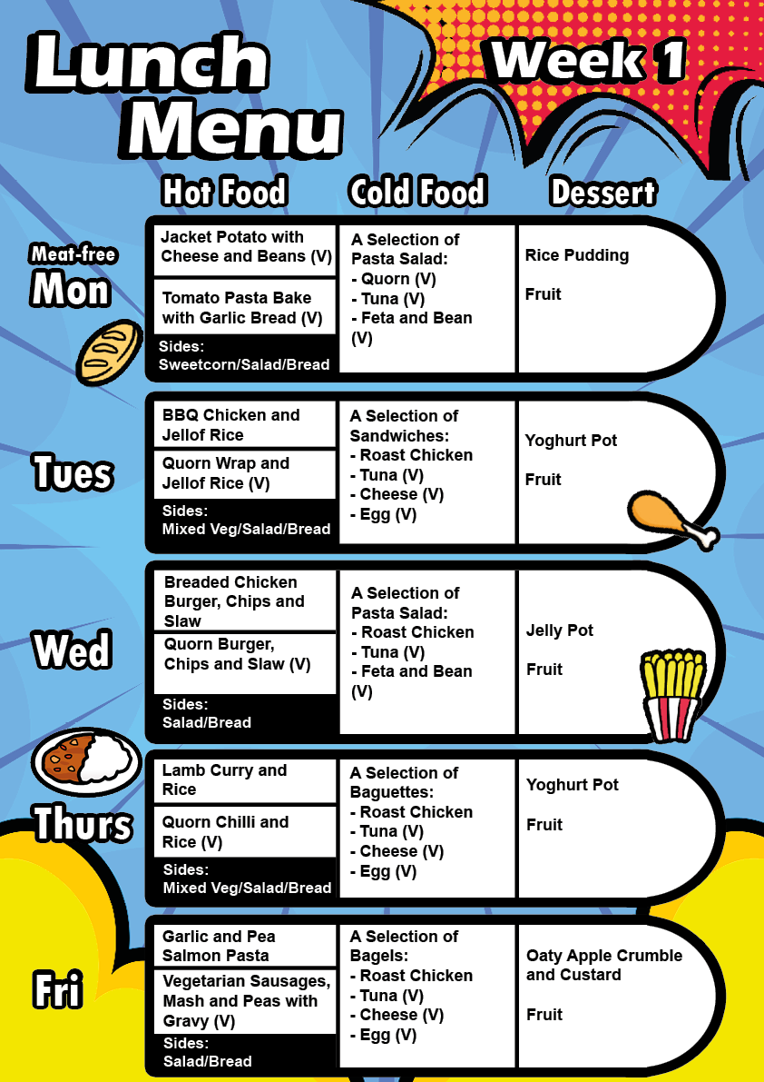 Lunch Menu - Stepney All Saints School